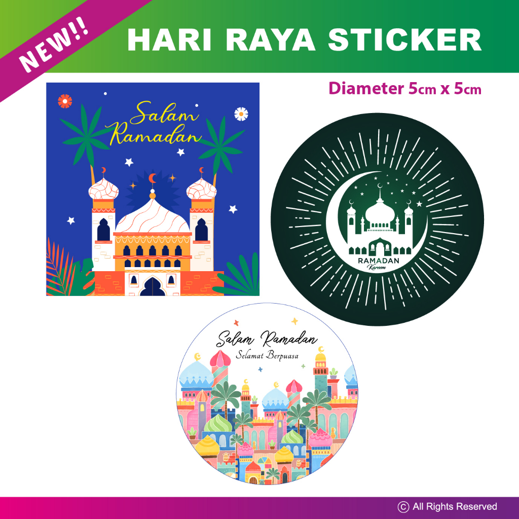100PCS | 2023 SALAM RAMADAN STICKER | Shopee Malaysia