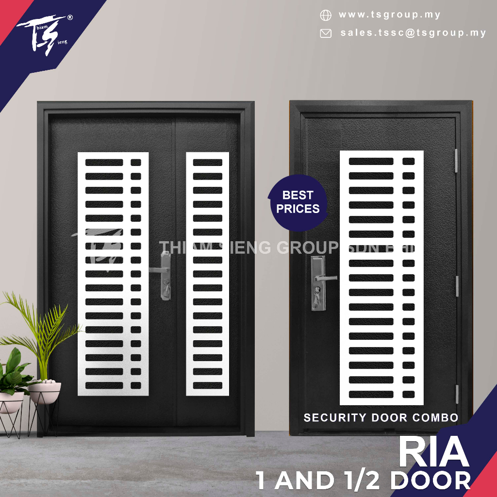 TSBRILLIANT Lowest Price Ria Security Door (Son & Mother Door + Single ...