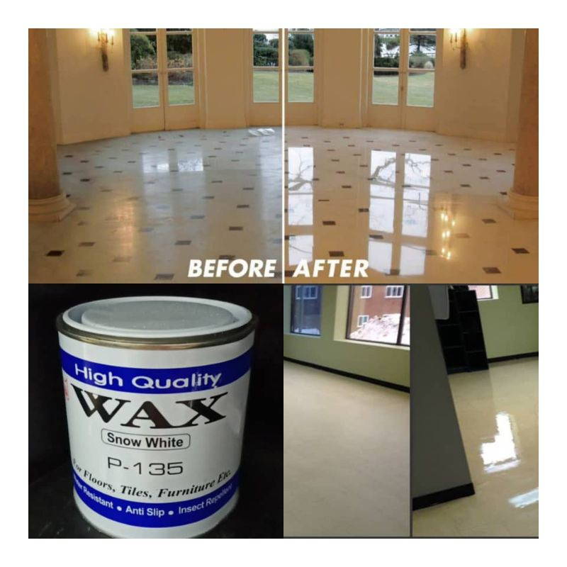 KOYA P-135 SNOW WHITE FLOOR WAX FURNITURE TILES WOOD 1KG FURNITURE ...