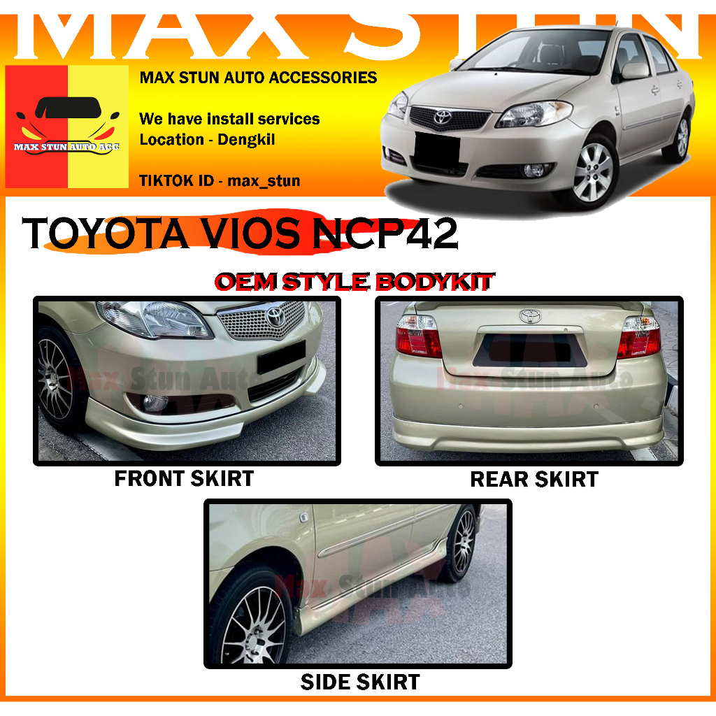 TOYOTA VIOS NCP42 VIOS 2006-2007 OEM FULLSET BODYKIT OE LOOK BUMPER ...