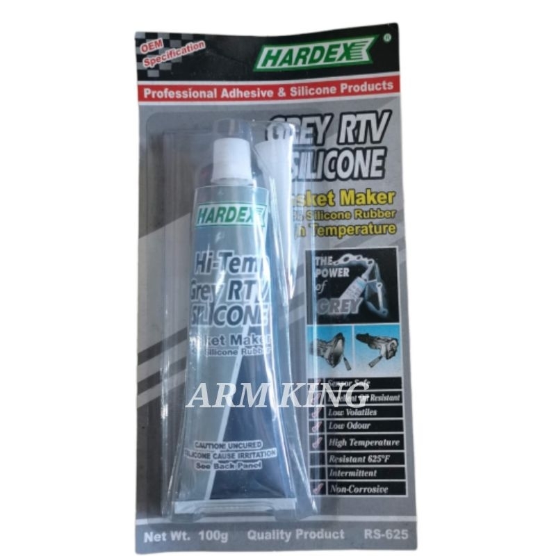 HARDEX GREY RTV SILICONE GUM GASKET MAKER [RS-625] 100g | Shopee Malaysia