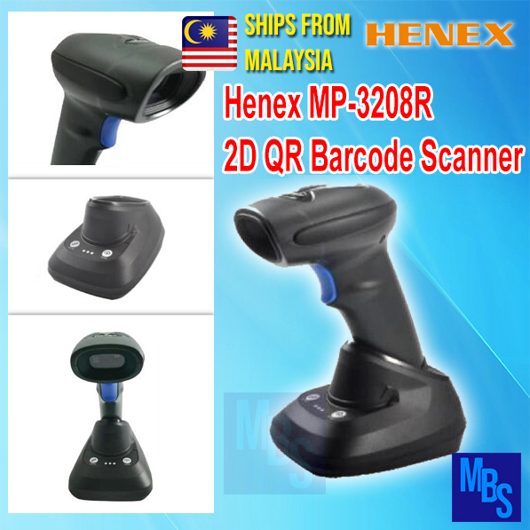 Henex MP-3208R Wireless 2D QR Barcode Scanner | Shopee Malaysia