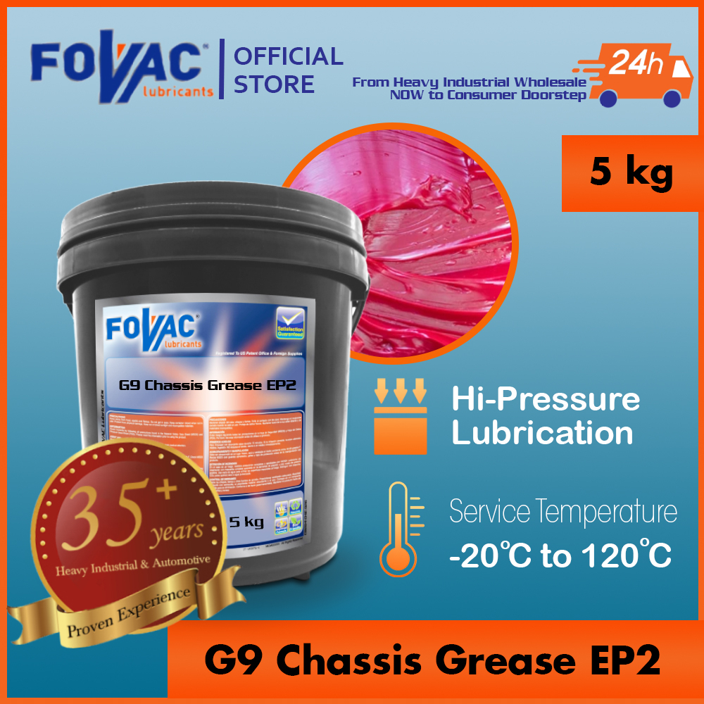 FOVAC G9 Chassis Grease EP2 - 5kg | Shopee Malaysia