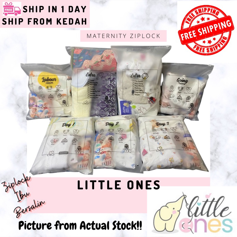 🎁[Premium set]BEG PLASTIK HOSPITAL for PACKING BAJU IBU, BABY & BARANG ...