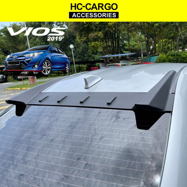 HC CARGO Toyota Vios 2019 - 2021 Matte Black Type R Roof Spoiler ...