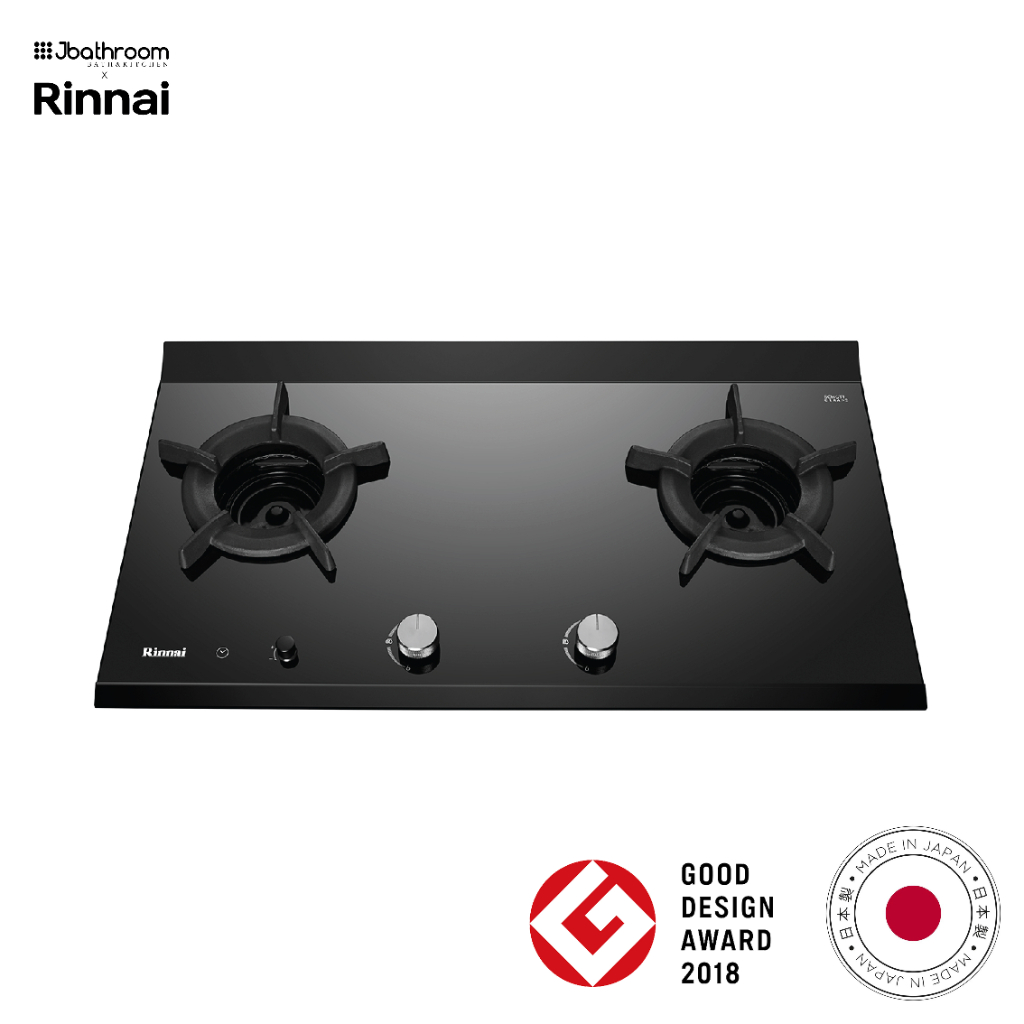 Rinnai RB-2CGT 2-Inner Burner built-in glass gas hob | Shopee Malaysia