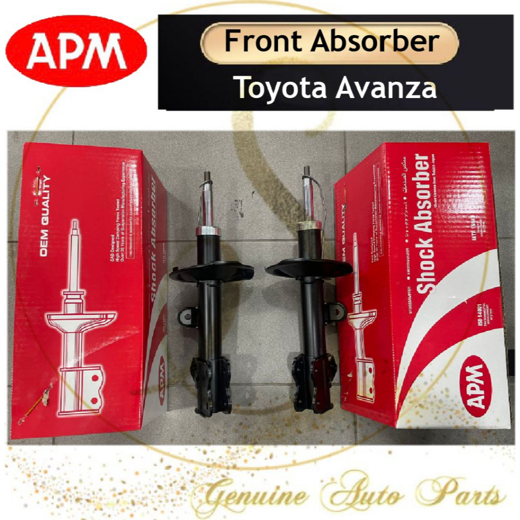 (100% ORIGINAL) APM TOYOTA AVANZA ABSORBER F601 1.3 2004 FRONT ABSORBER ...