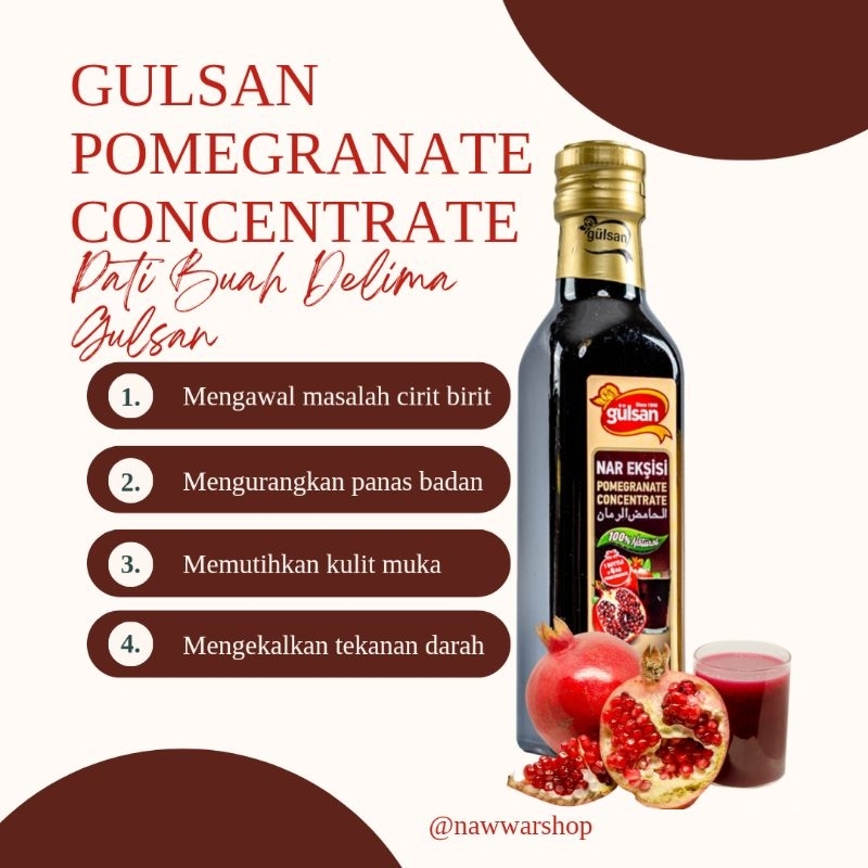 PATI BUAH DELIMA GULSAN IMPORT DARI TURKEY | Shopee Malaysia