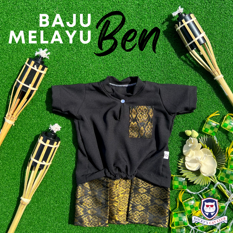 Baju Melayu Ben | Meow La Beraya ! | Baju Raya Kucing | Baju Kucing ...