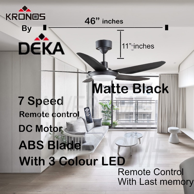 DEKA KRONOS (New 2024) F5DC 46”/56” DKR56 /42 inches DC motor Remote ...