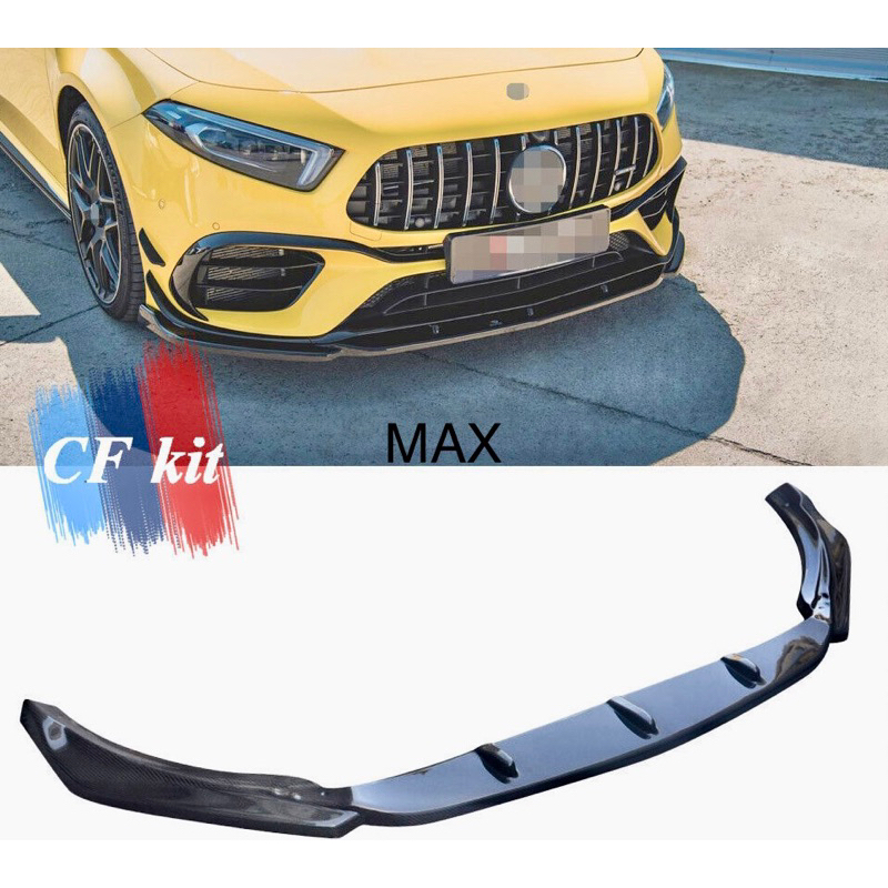 Mercedes benz W118 CLA carbon fiber Front side rear skirt lip diffuser ...