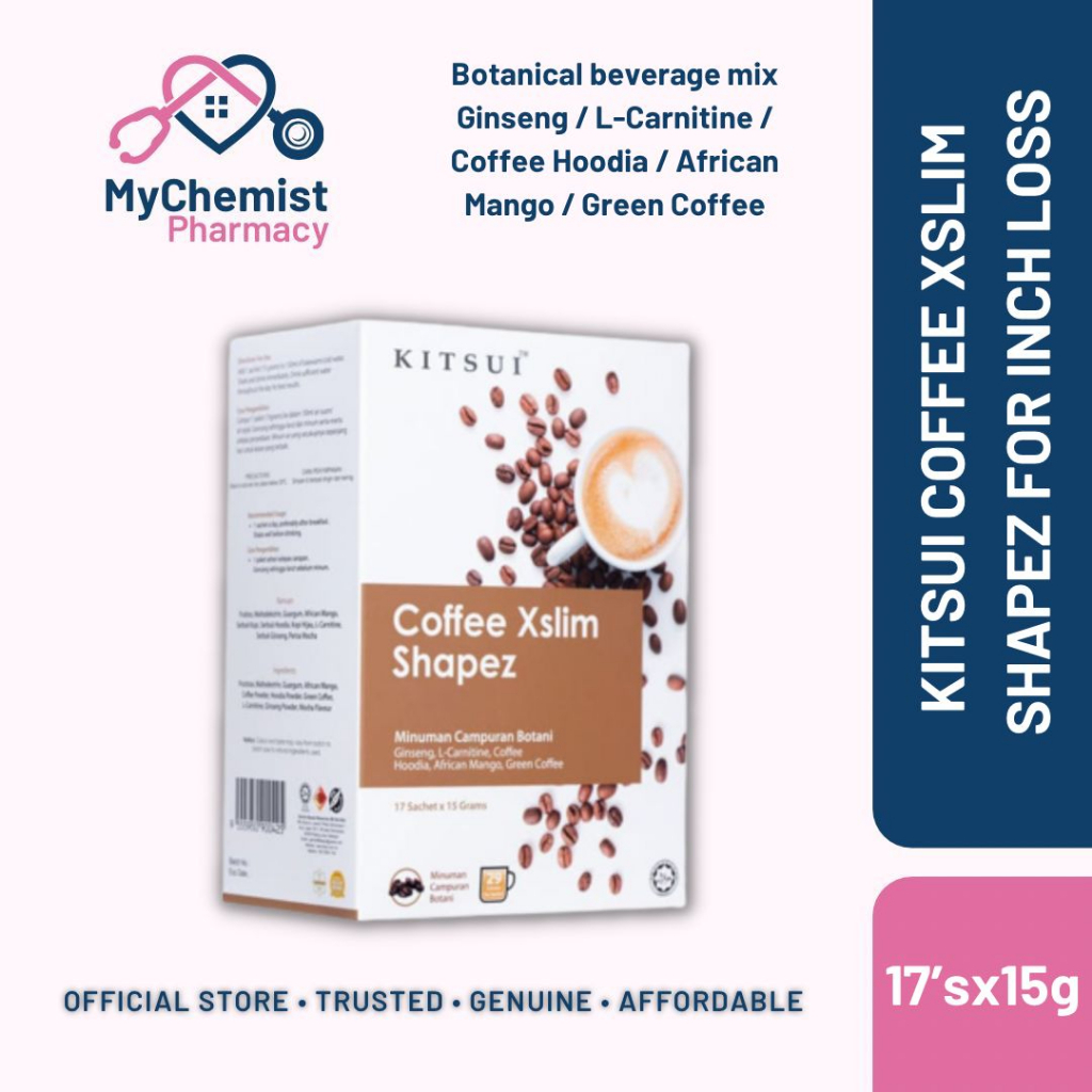 Kitsui Coffee Xslim Shapez 17's x 15g Mocha Flavour (Bantu sekat selera ...