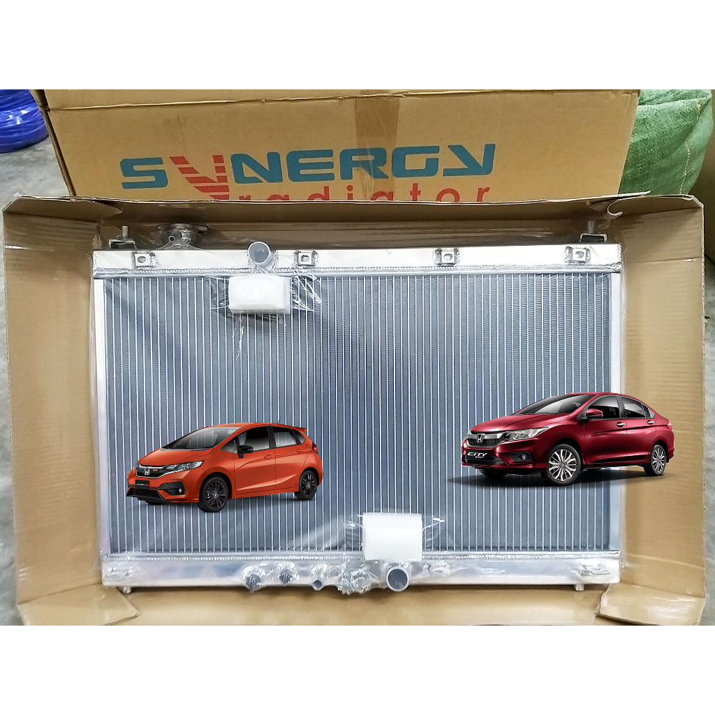 SYNERGY aluminum Radiator Alloy Radiator Honda Jazz GK5 T5A City GM6 ...