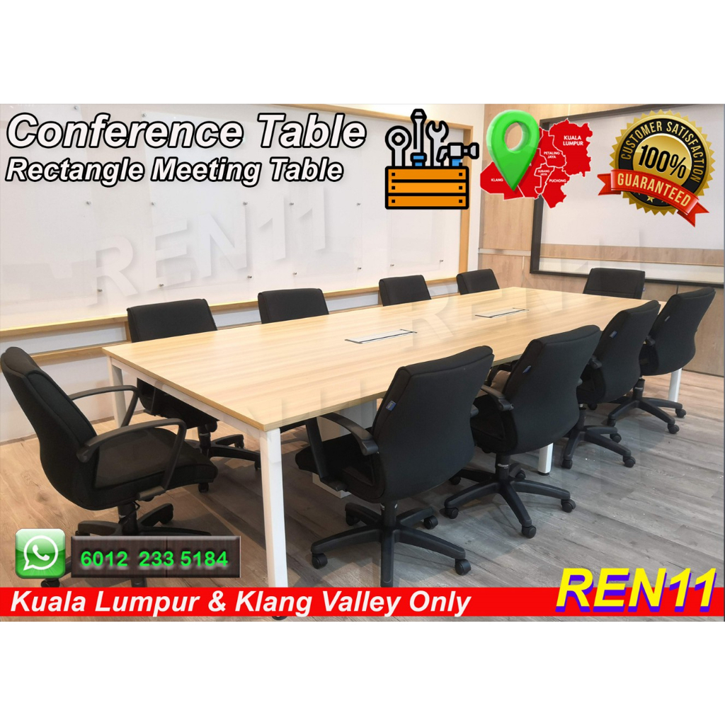Office Table - Rectangle Conference Table / Meeting Table with ...