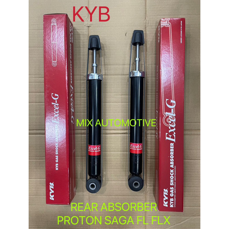 100% ORI KAYABA KYB Shock Absorber Excel G Belakang Rear RR Proton Saga BLM FL FLX New Saga VVT ...