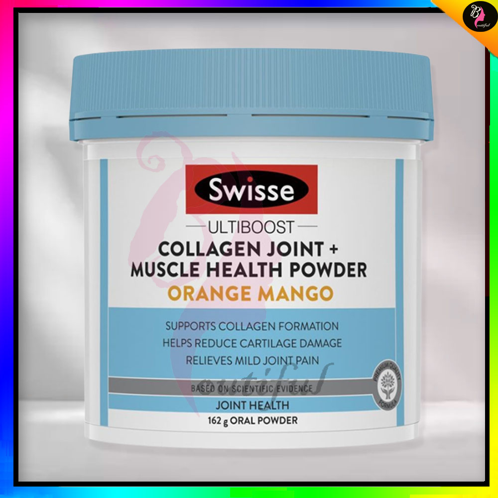 Swisse Collagen Joint + Muscle Health Powder Orange Mango Flavour 162g ...