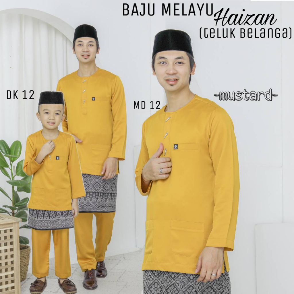 Baju Melayu Teluk Belanga HAIZAN - Ayah anak - Baju Melayu Dewasa ...