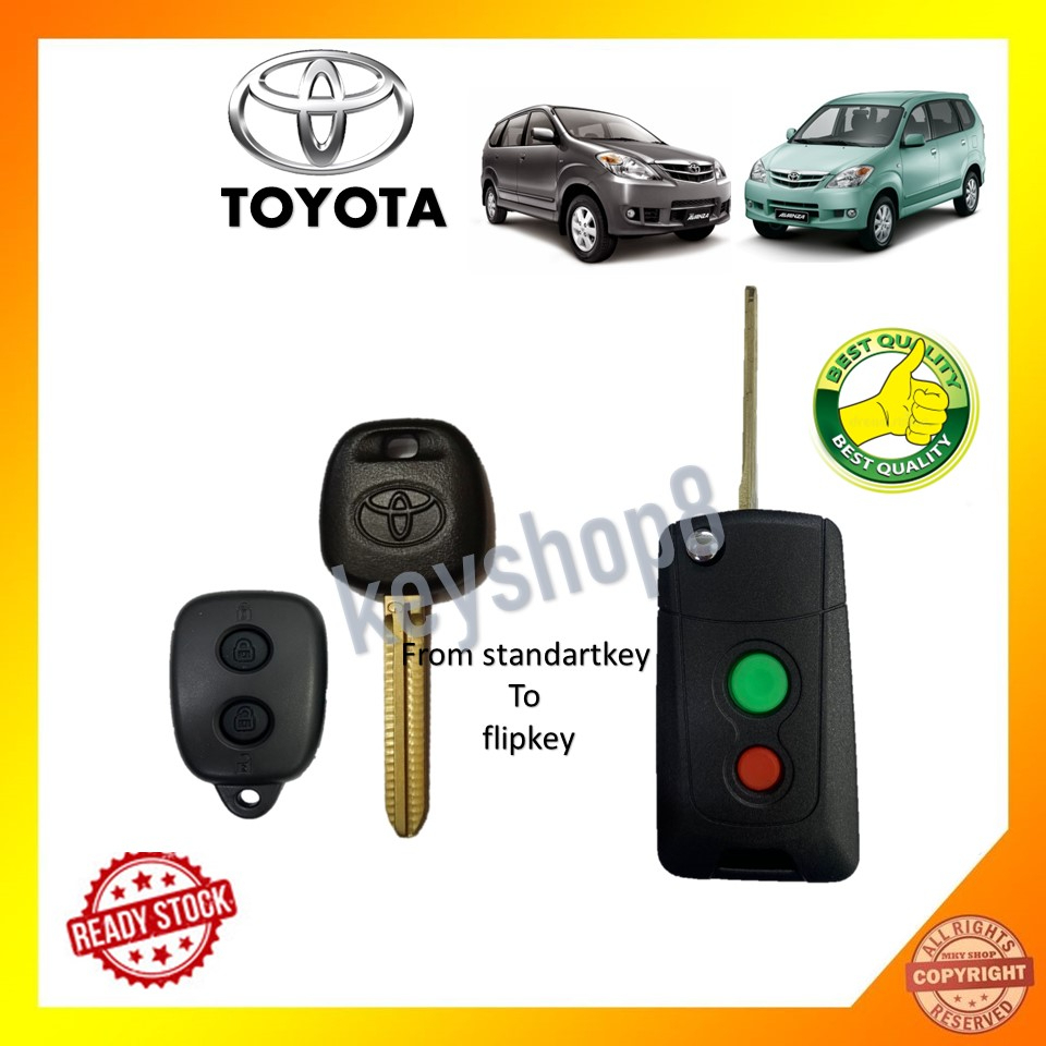 Toyota Flip Key case shell for Avanza Rush | Shopee Malaysia