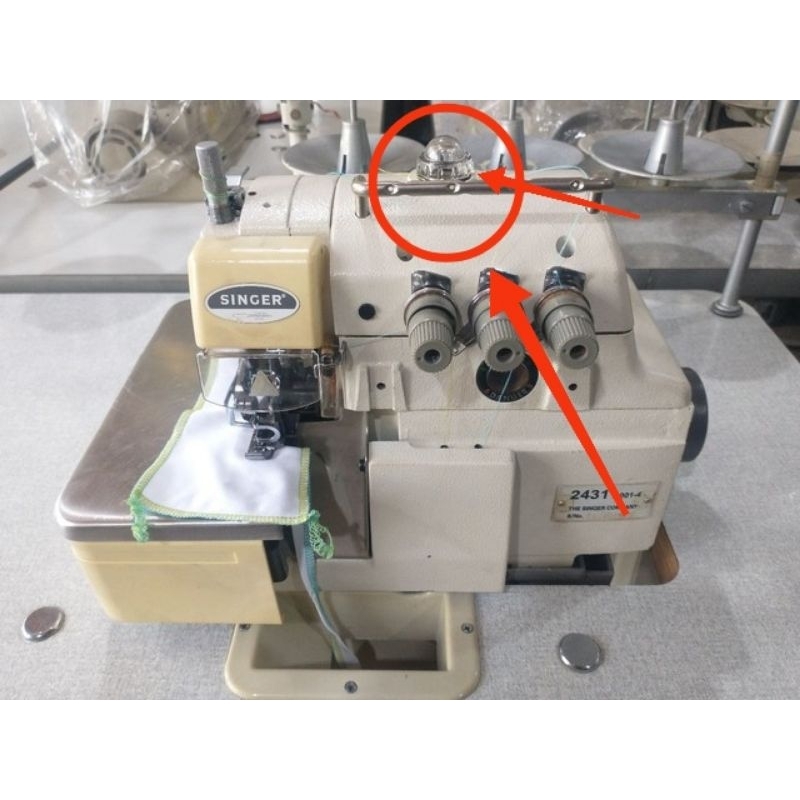 Industrial Overlock Machine Cover of Oil with Rubber Cermin Minyak ...