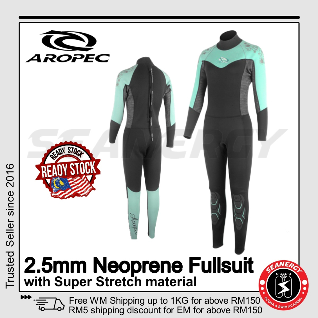 Aropec Women Full Suit 2.5mm Neoprene Wetsuit with Super Stretch for ...