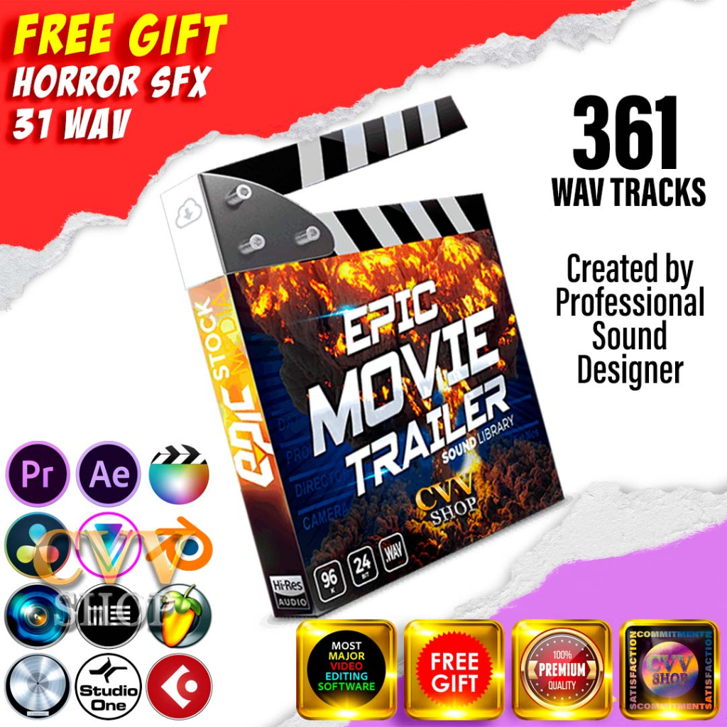 Sound Effects SFX - Epic Movie Trailer Cinematic Sound Library - Video ...