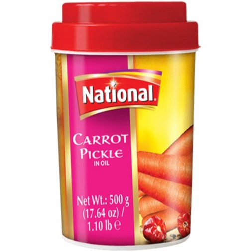 National Achar Fresh Carrot Pickel in Mustard Oil 500g (Assorted ...