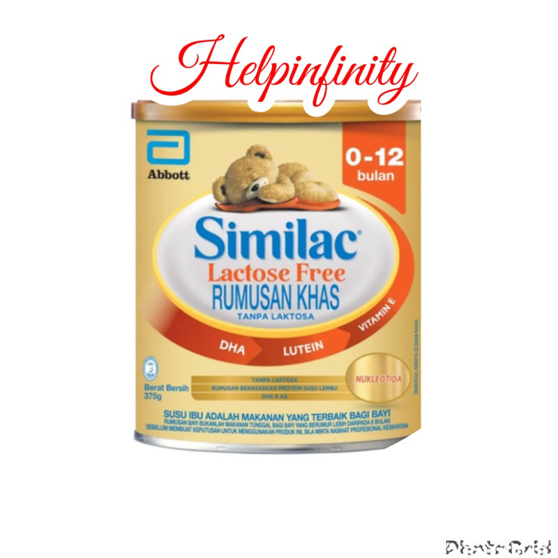 Abbott Similac Lactose Free Rumusan Khas Tanpa Laktosa (0-12 Months ...