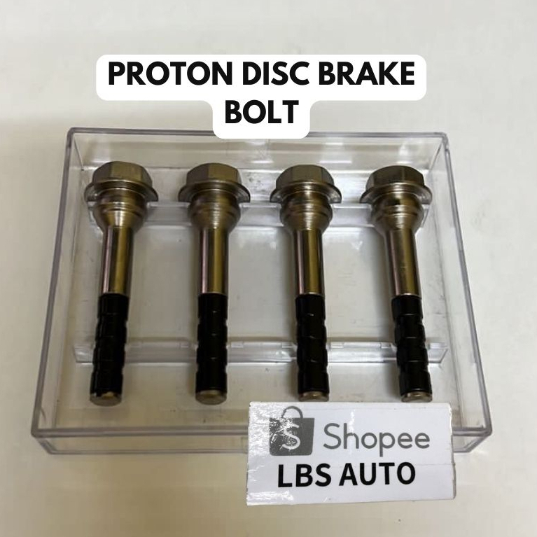 Proton Exora Front Caliper Pin Disc Brake Bolt 1set 4pcs 100% Original ...