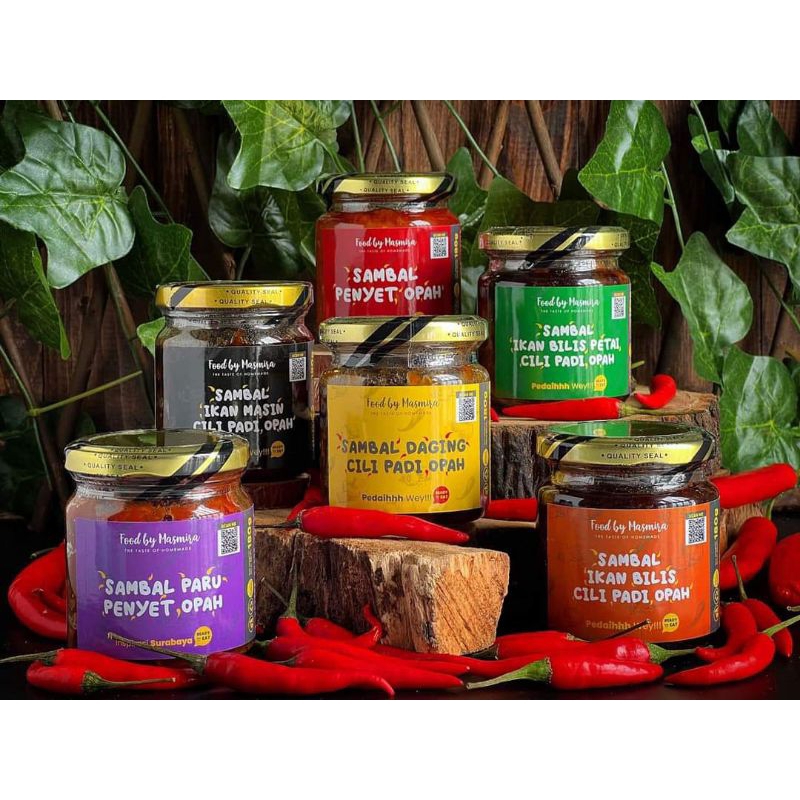 Sambal Opah Penyet / Ikan Masin / Ikan Bilis Petai / Daging / Tempoyak ...