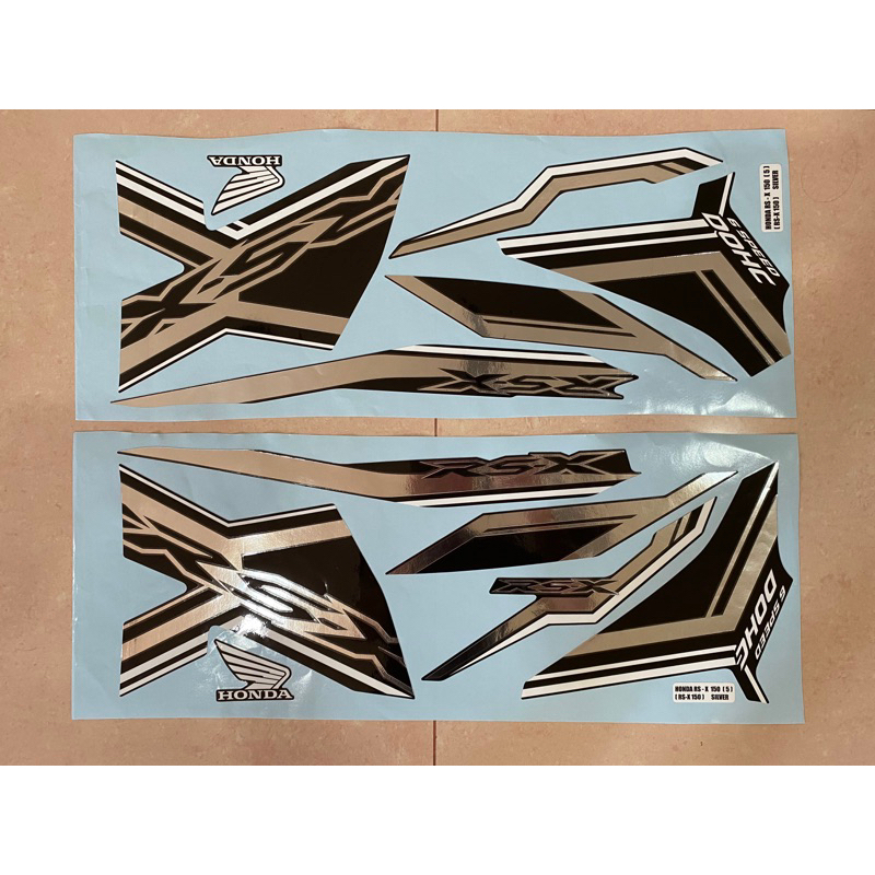 Honda rsx150 rsx 150 body sticker chrome gold silver 3d cut | Shopee ...