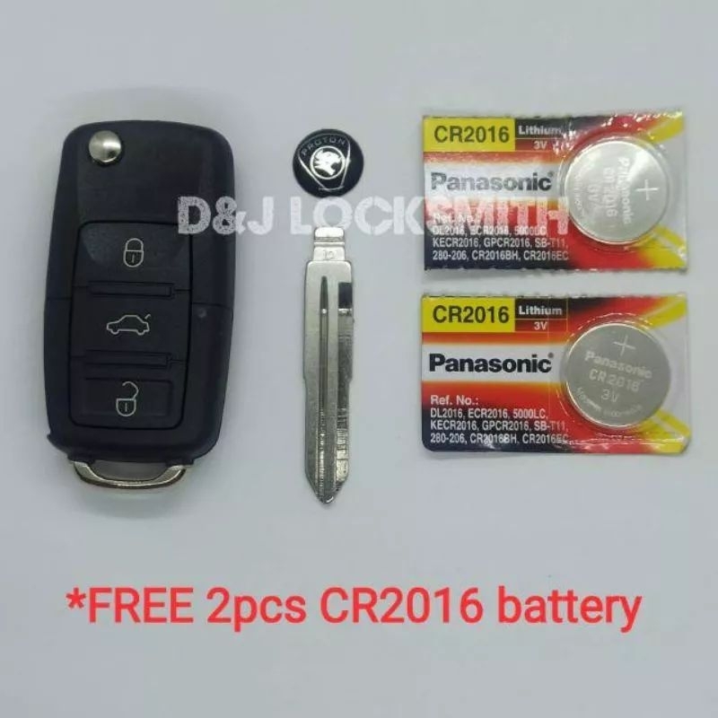 D.I.Y Proton Remote Flip Key Wira Waja Saga Blm Fl Persona GEN2 Alarm ...
