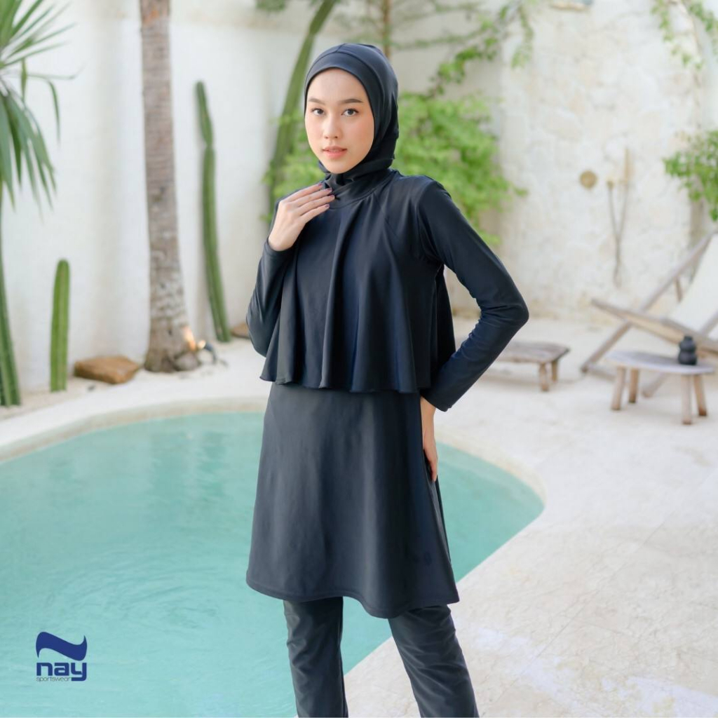 (Ready Stock) Women Muslimah Swimming Suit Swimwear Baju Renang ...
