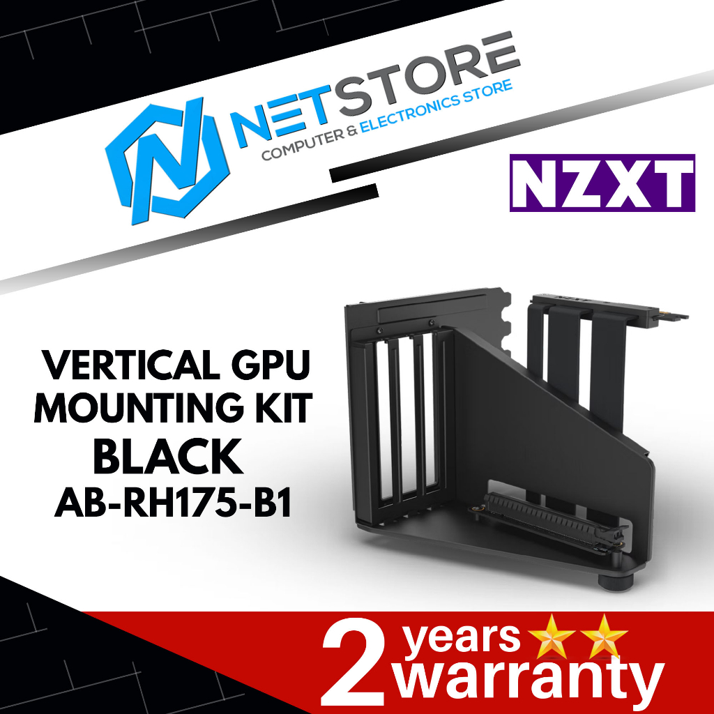 NZXT VERTICAL GPU MOUNTING KIT - BLACK AB-RH175-B1 | Shopee Malaysia