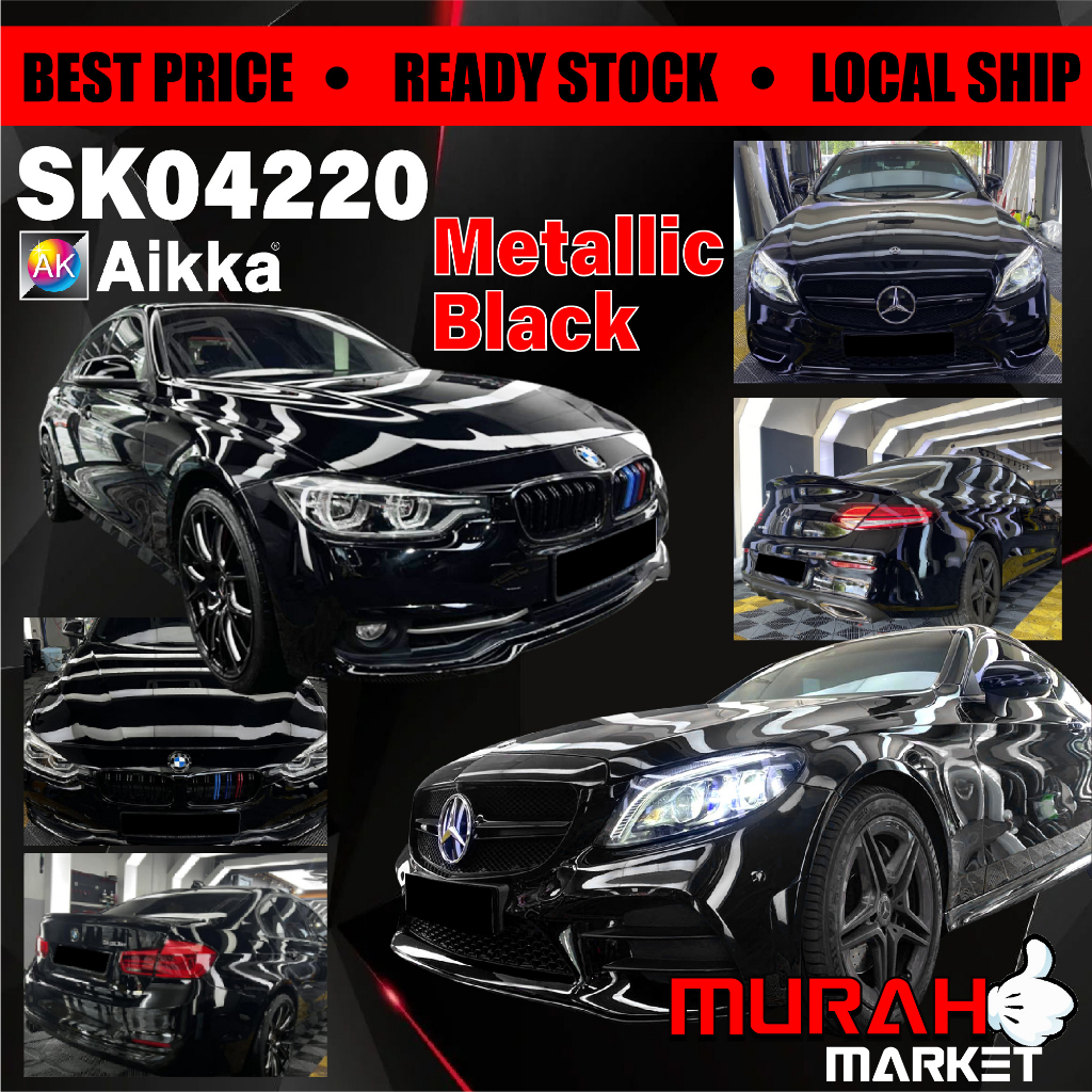 Special Color SK04220 Metallic Black Solid Black Hitam 2K Car Paint Cat ...
