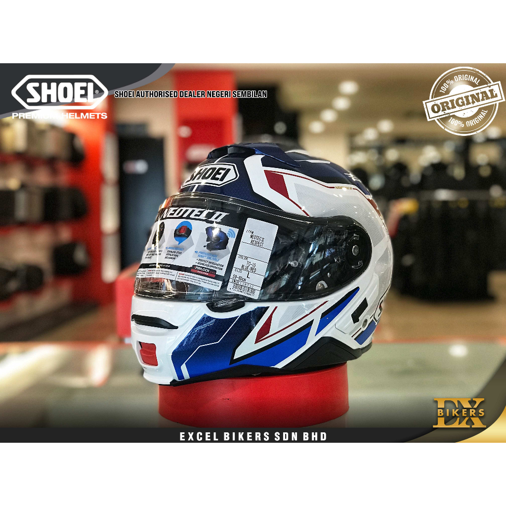 SHOEI NEOTEC 2 RESPECT (TC-10) /NEOTEC /NEO TEC II /MODULAR HELMET ...