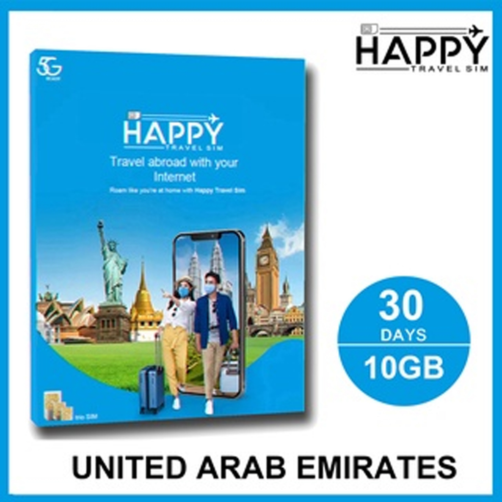Dubai, Abu Dhabi, United Arab Emirates, UAE Travel Sim Card | Shopee ...