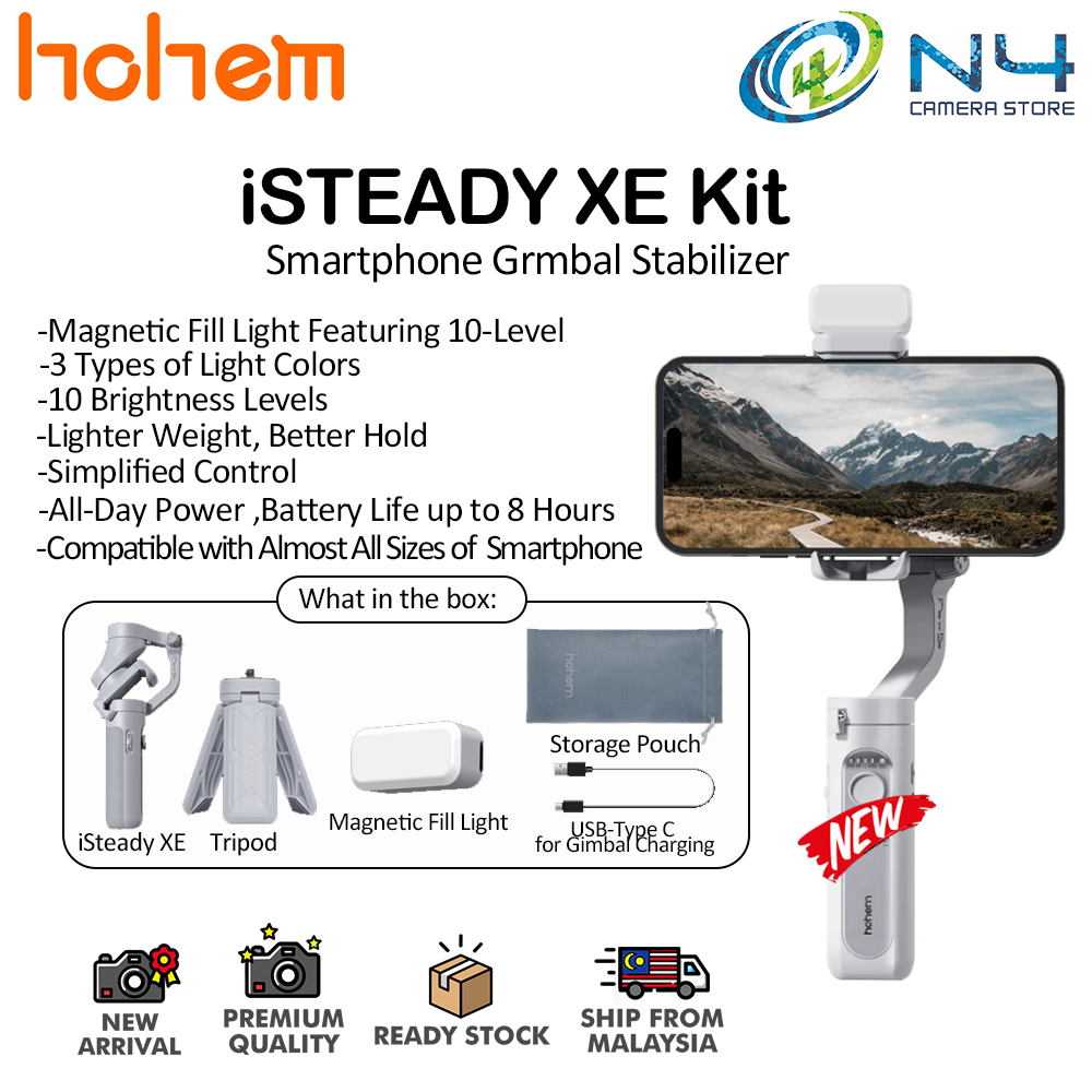 Hohem iSteady XE /XE KIT 3-Axis Smartphone Gimbal Stabilizer Portable ...