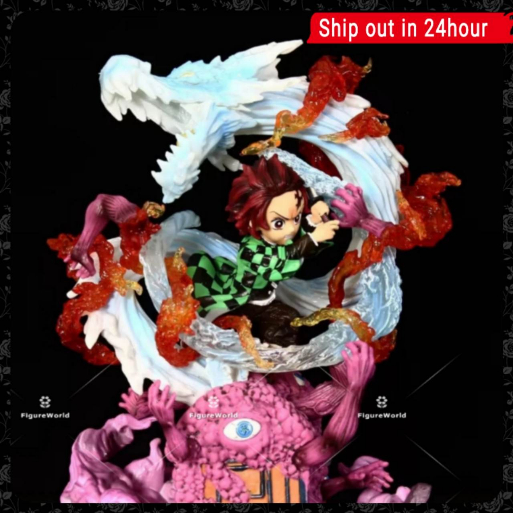 READY STOCKDEMON SLAYER G5 ANIME KAMADO TANJIRO MINI COPY RESIN FIGURE ...