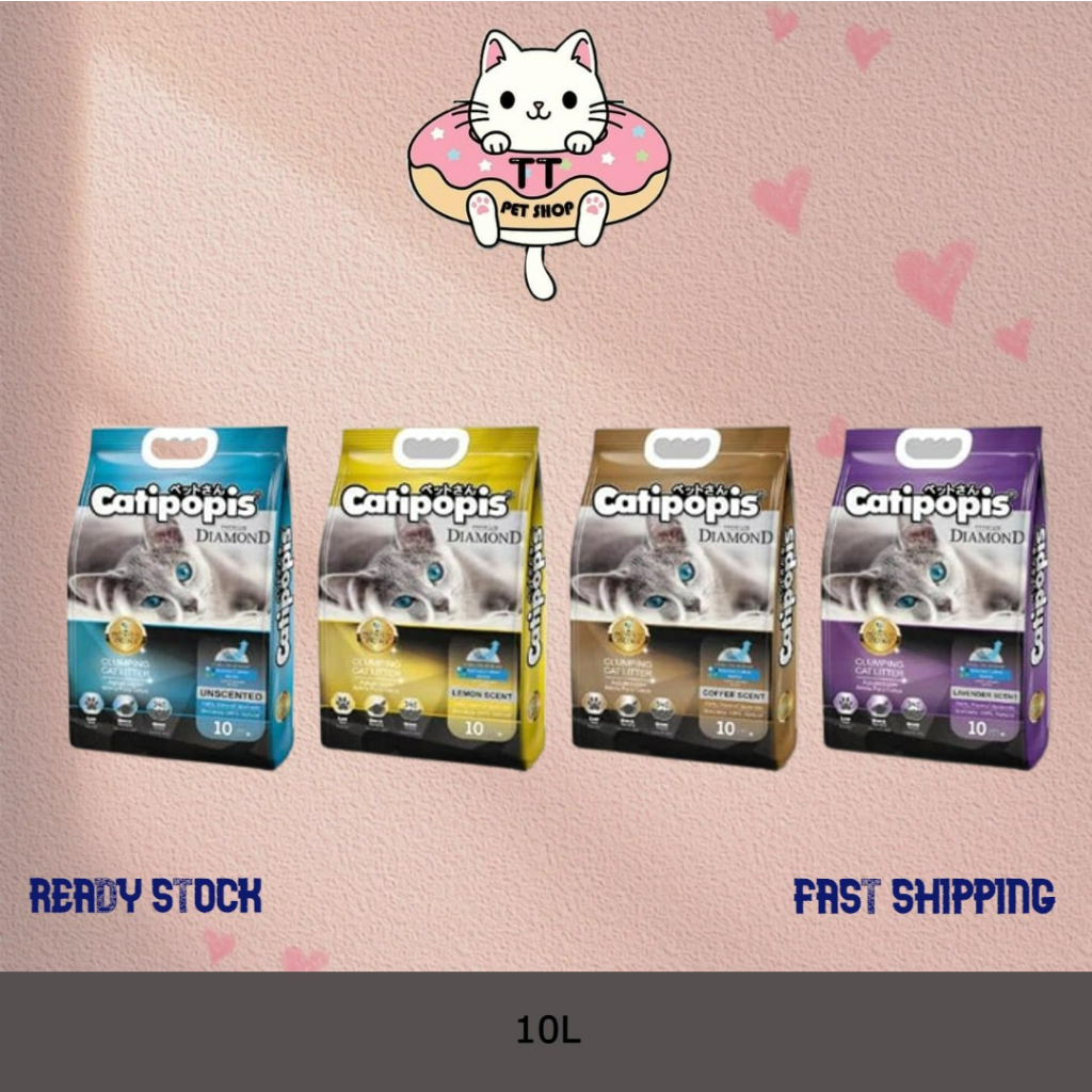 Catipopis Diamond premium cat litter 10L | Shopee Malaysia