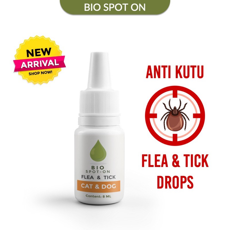 Bio flea and Tick Spot On for Cat & Dog 8ml | Shopee Malaysia