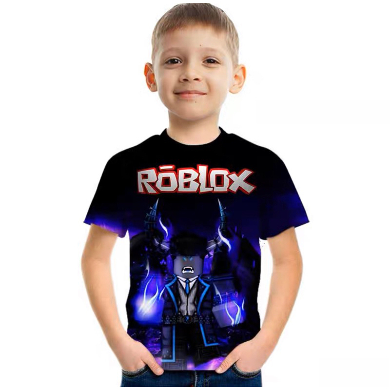 🐳Part 1-Roblox Boys T-shirt Kids Game 3D T-shirt Clothes Cartoon Unisex ...