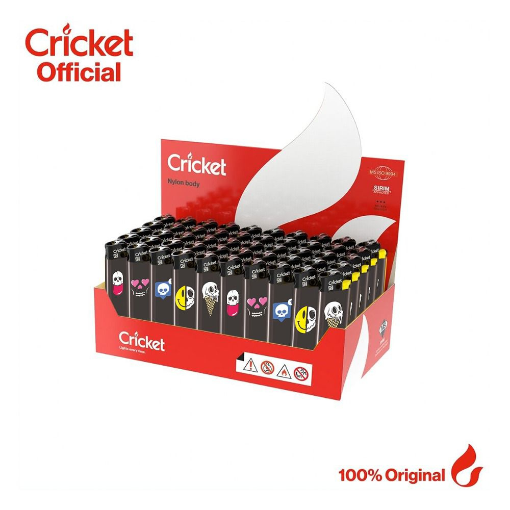 Cricket Lighters Limited Edition Fun Skull Series (50 Pcs) | Shopee ...