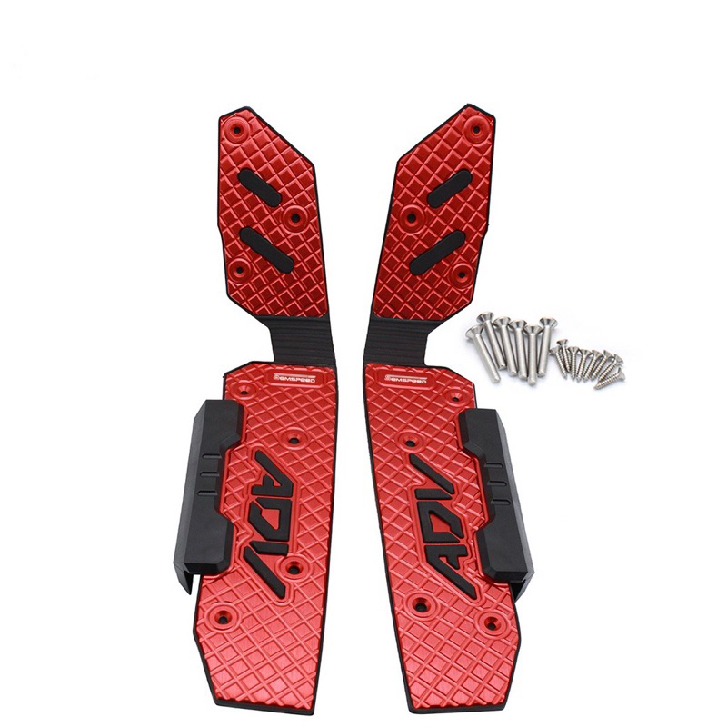 Honda ADV 160 ADV160 Motorcycle CNC Aluminum Alloy Rubber Footrest Footboard Matting Carpet For ...