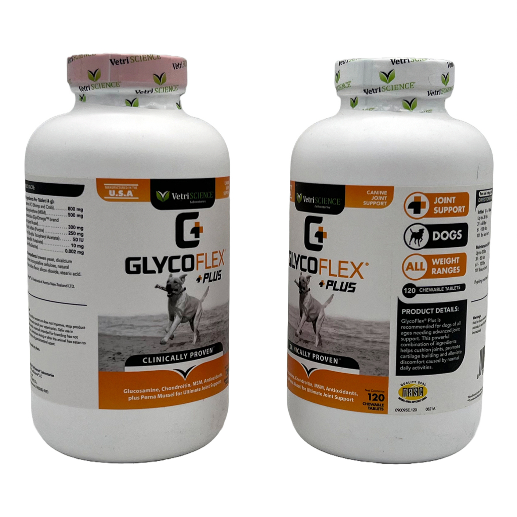 VetriScience GlycoFlex PLUS Tablets Joint Support for Dogs Special ...