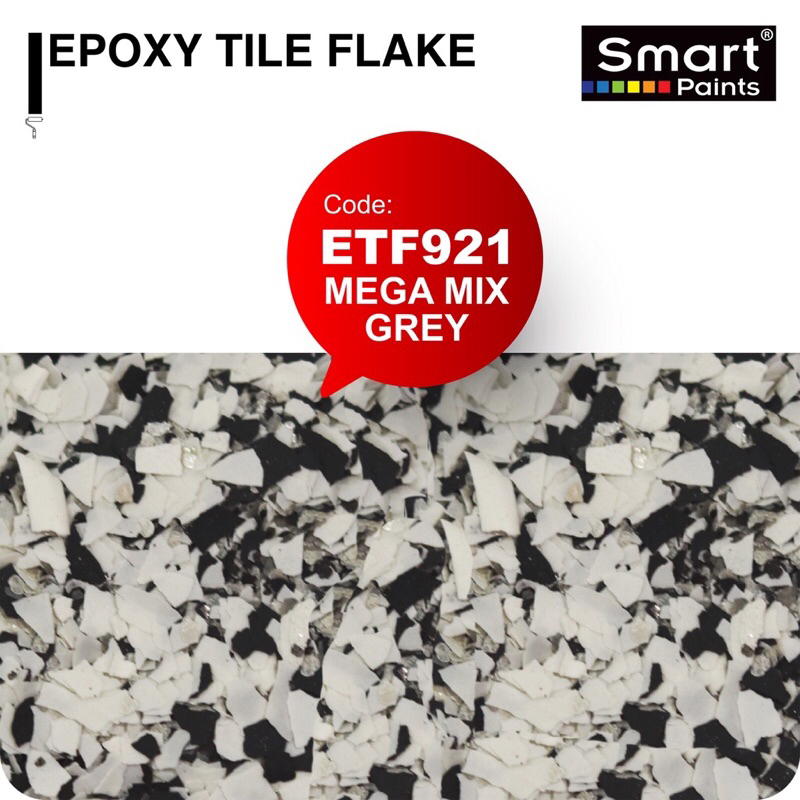 1Kg Smart Paint Epoxy Colour Tile Flake(Only Flake)Cat Lantai Flake | Shopee Malaysia