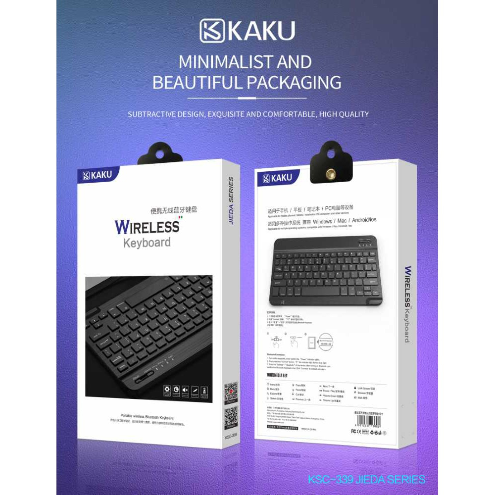 KAKU KAKUSIGA Bluetooth wireless keyboard for Windows 8 inch 10 inch ...