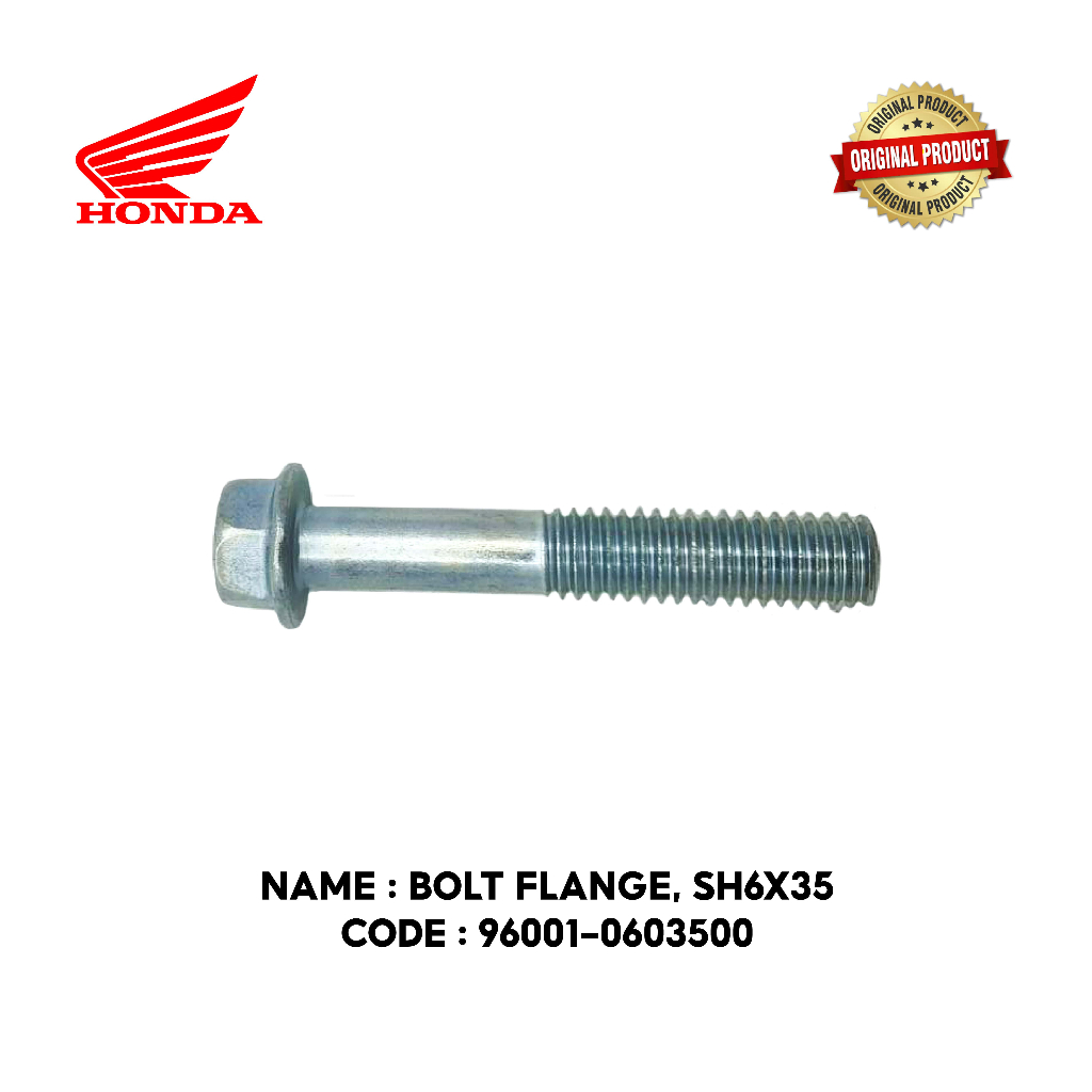 HONDA INNOVA 125 / RSX150 Bolt Flange Screw Magnet 6X35 96001-0603500 ...