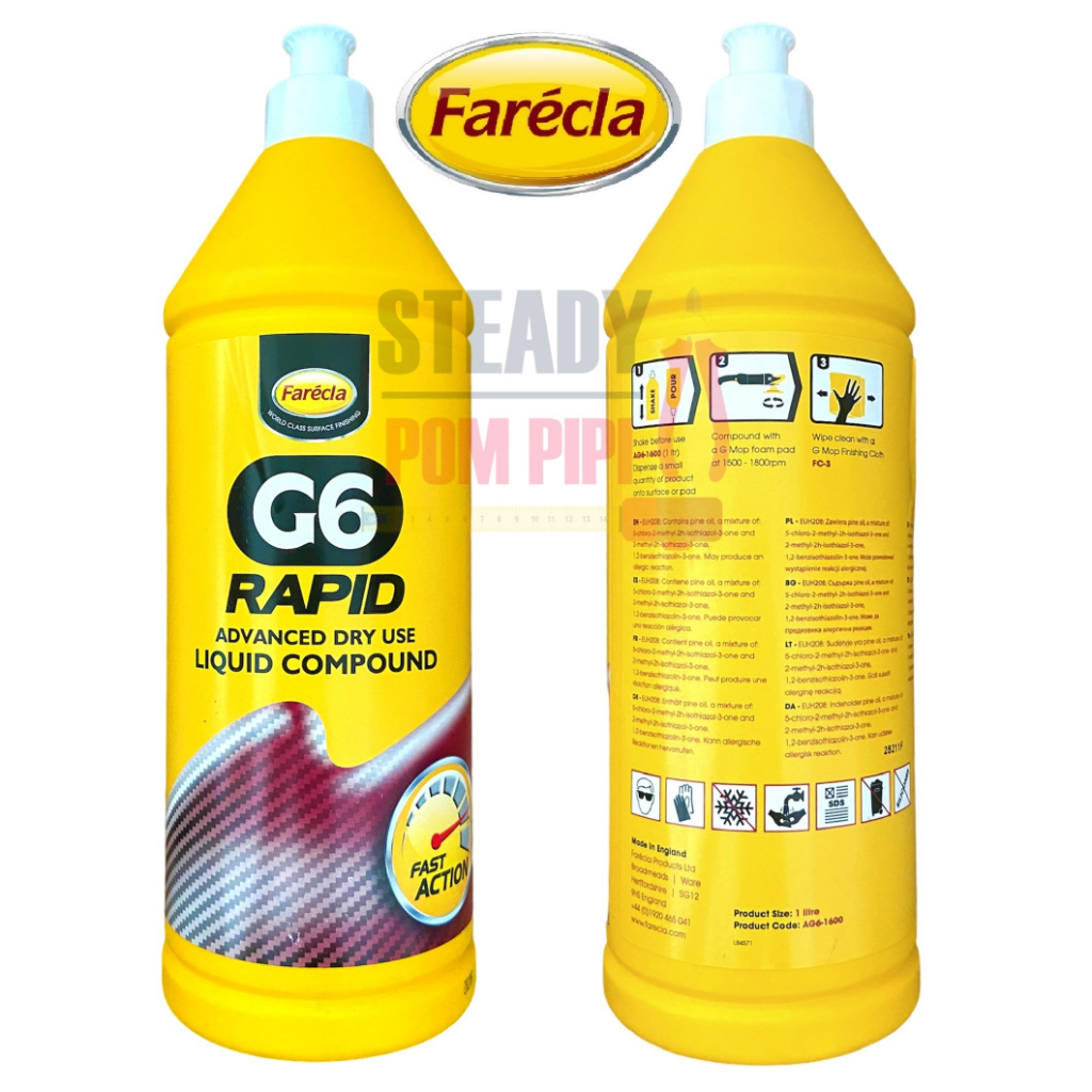 1L FARECLA G6 RAPID ADVANCED DRY USE LIQUID COMPOUND / FARECLA ...