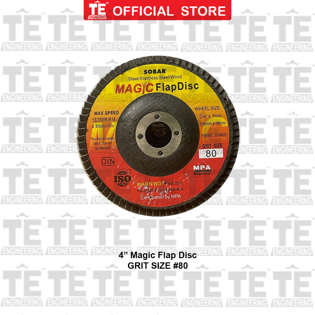 SOBAR 4" Magic Flap Disc (#80/ #100/ #120)(Per Piece) | Shopee Malaysia