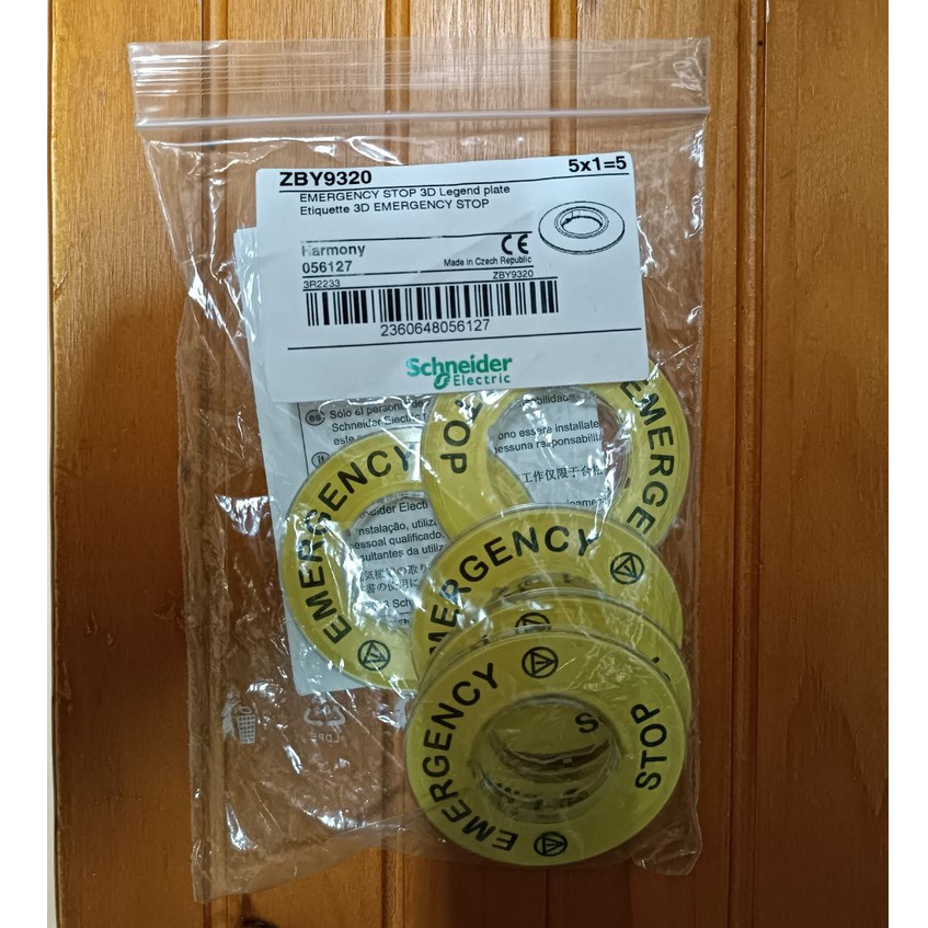 Schneider Marked Legend for 60mm E-Stop, EMERGENCY STOP, ISO13851 ...